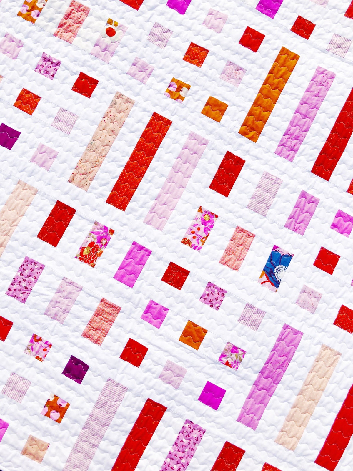 Dot + Dash Quilt / Scrappy Ruby Star Society Version – modernhandcraft