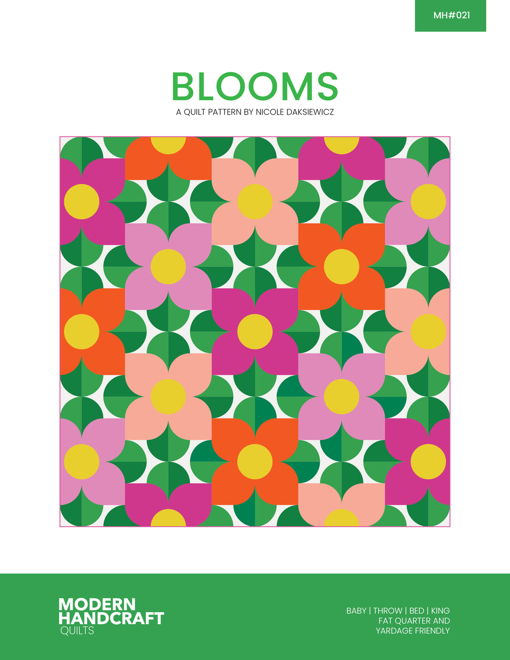 Blooms Quilt PDF Pattern – modernhandcraft