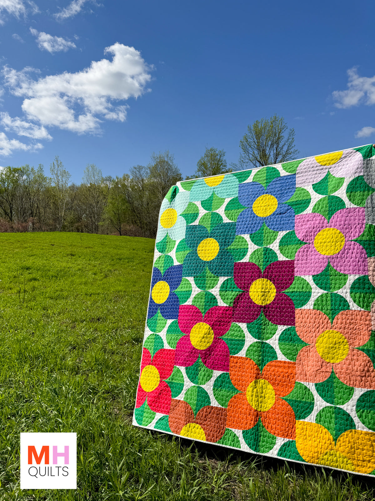 Blooms Quilt PDF Pattern – modernhandcraft