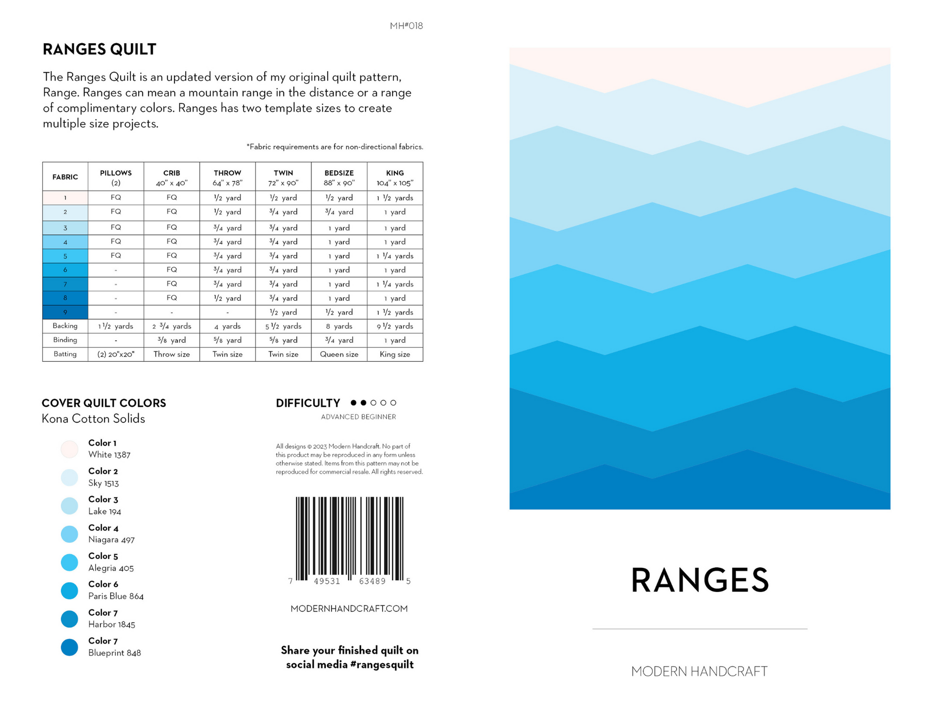Ranges Quilt - Set of 5 – modernhandcraft