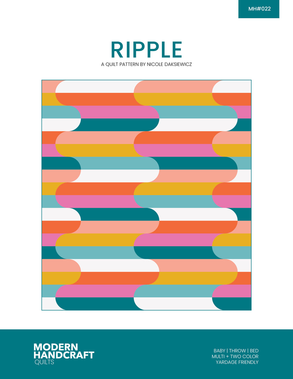 Ripple Quilt PDF Pattern – modernhandcraft