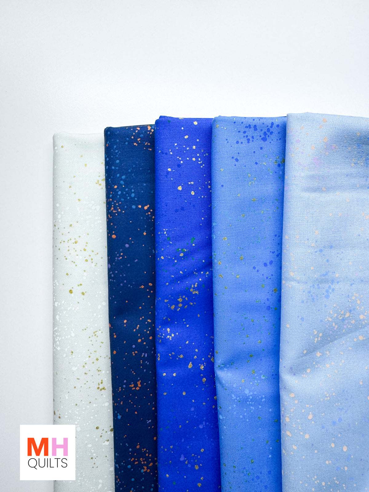 Snowflake Quilt Kit - 4 Color Speckled (Blue) + Woven Label ...