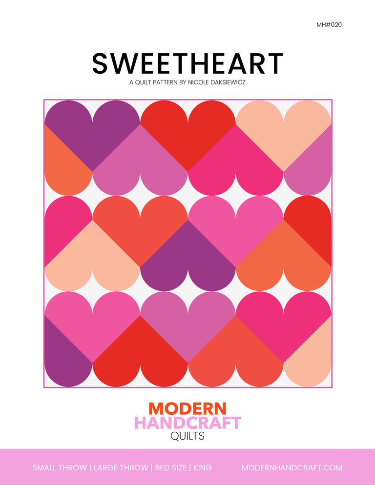 Sweetheart Quilt PDF Pattern – modernhandcraft