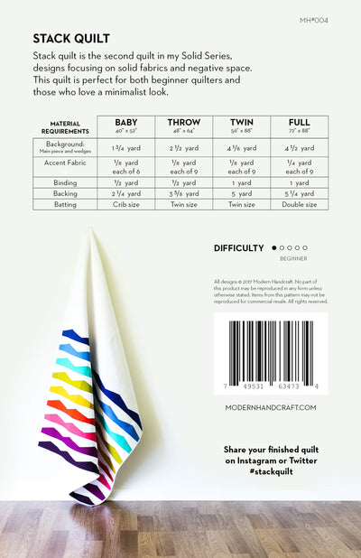 Stack Quilt PDF Pattern – modernhandcraft